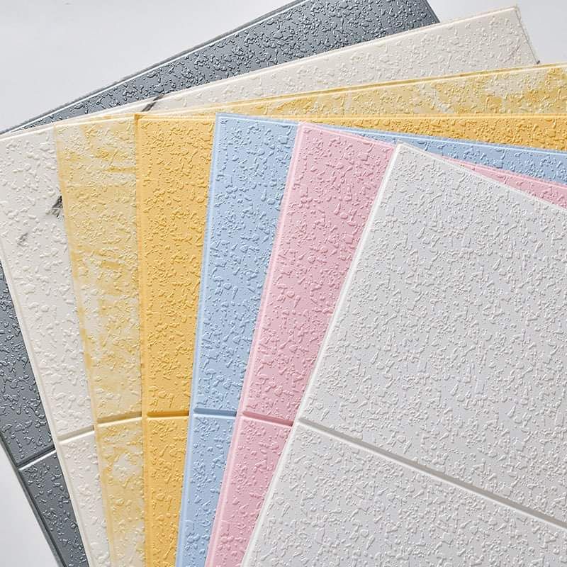 JT3 3D pure color diatom mud design 70*70cm foam bricks wall sticker ...