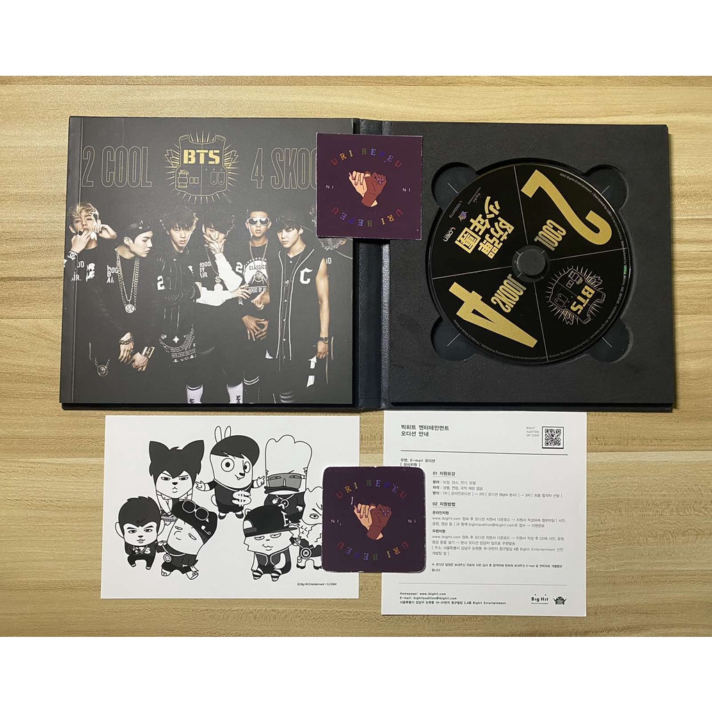 [ONHAND - UNSEALED] BTS - Single Album Vol. 1 ( 2 Cool 4 Skool Official ...