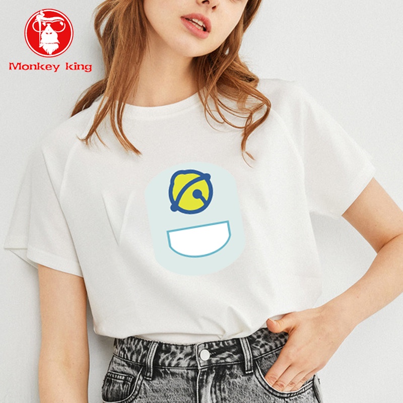 MONKEY KING COD cotton plus size tshirt for women on sale print graphic ...