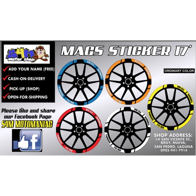 Yamaha FZ 150 Mags Sticker/Decals Quality Sticker | Shopee Philippines