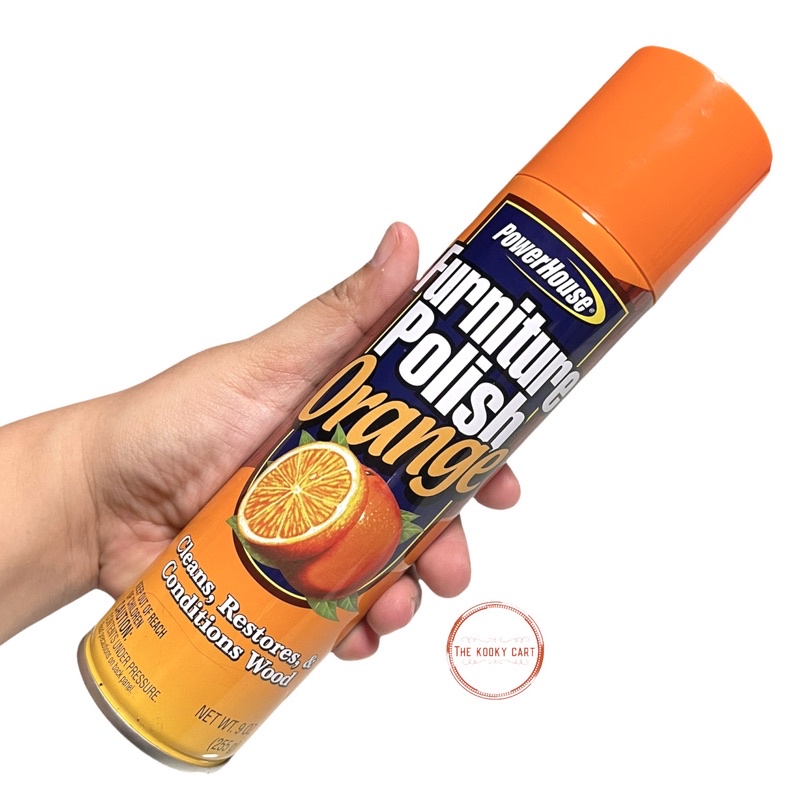 PowerHouse Furniture Polish Cleaner Restores Conditions Wood Orange ...