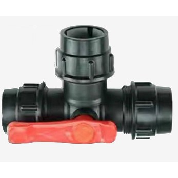 PE COMPRESSION FITTING TEE VALVE 1/2" 3/4" 1" 1 1/4" 1 1/2" 2" | Shopee ...