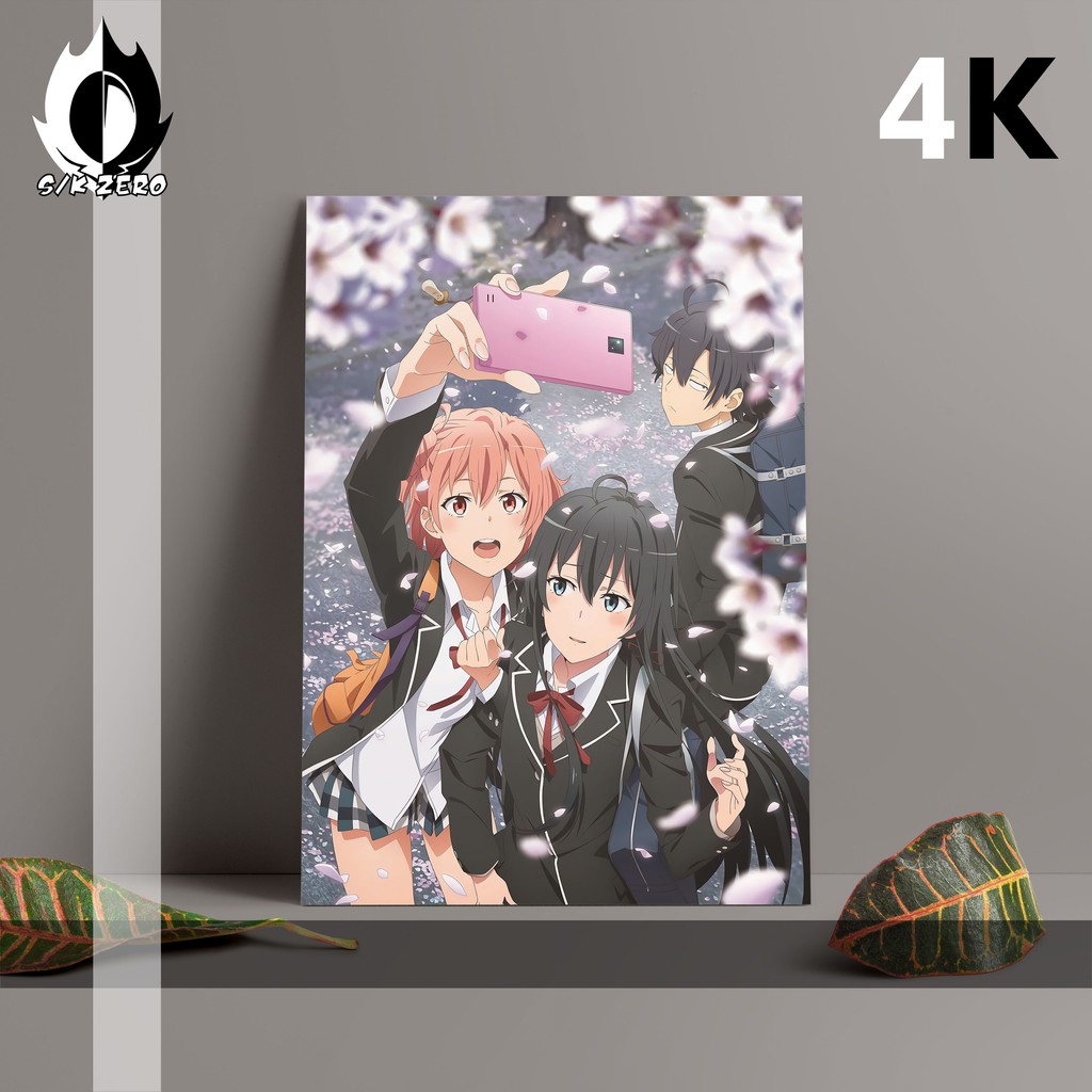Oregairu Anime Pattern Art Paper A3+ Poster for Wall Decoration ...