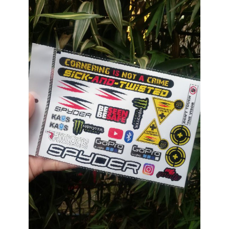 Spyder Helmet Sticker | Shopee Philippines