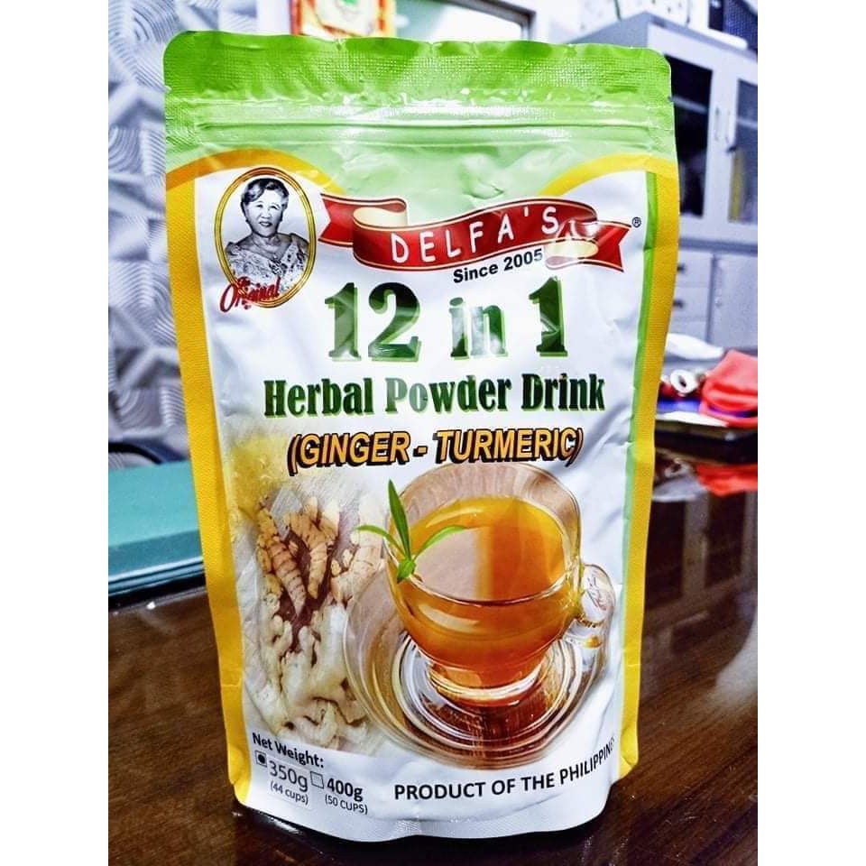 DELFA'S 12 IN 1 HERBAL TEA turmeric salabat | Shopee Philippines