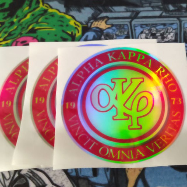 Alpha Kappa Rho AKP Akhro Skeptron Fraternity Hologram Reflectorise ...