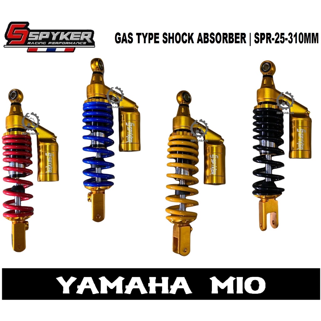 YAMAHA MIO - REAR GAS TYPE SHOCK ABSORBER - SPYKER (310MM) | Shopee ...