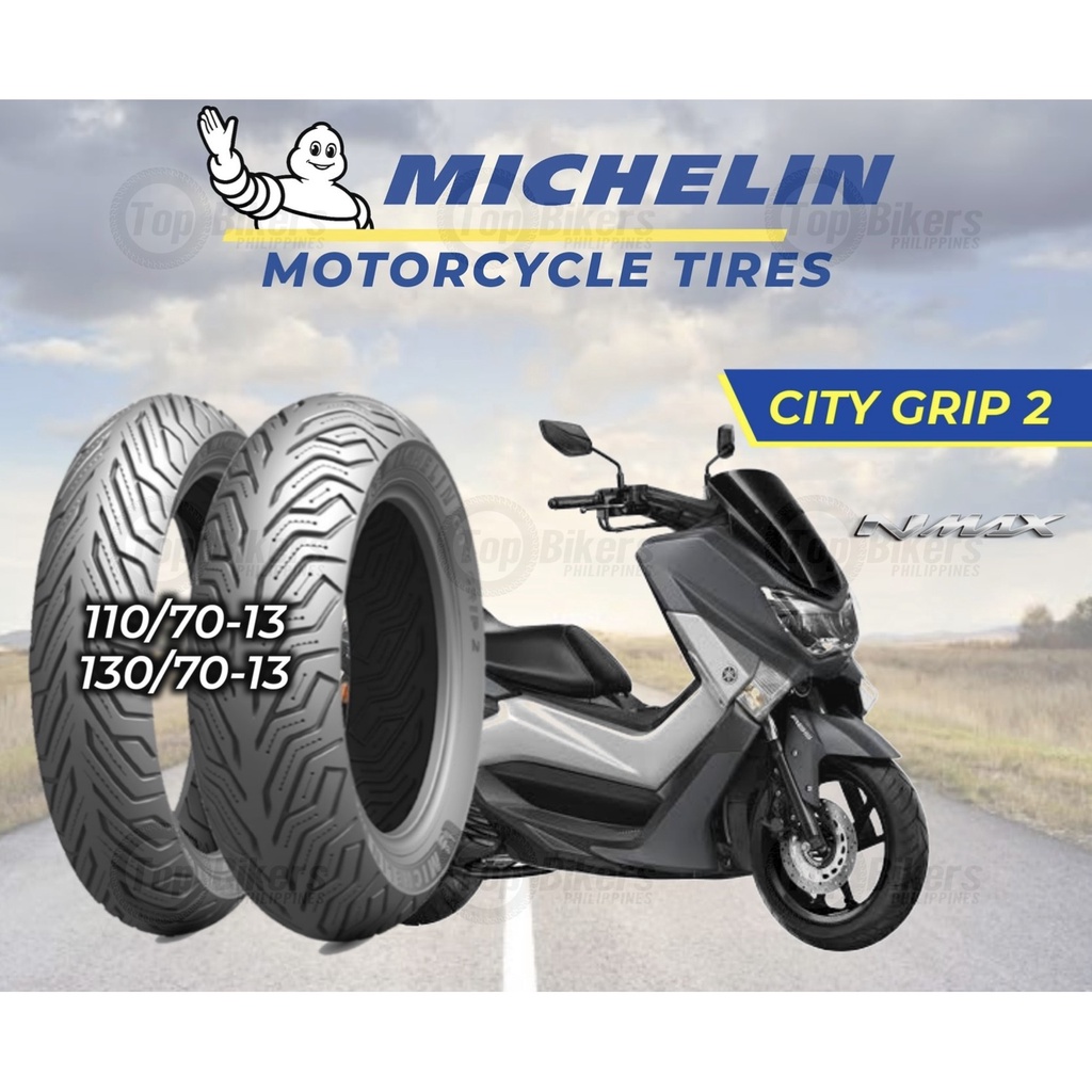 Michelin City Grip 2 Tubeless Tire for NMAX 110/70 130/70 140/60 x 13 ...