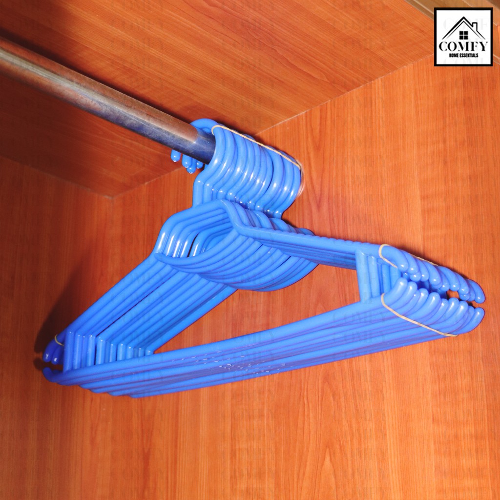 (One Dozen) 12pcs Jumbo Thick Round Adult Plastic Hanger 16 Inches ...