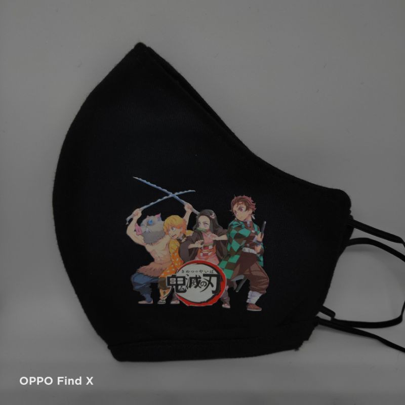 FACE MASK ANIME DEMON SLAYER KIMETSU NO YAIBA TANJIRO NEZUKO ZENITSU ...