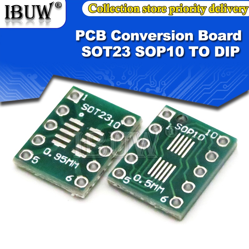 10PCS PCB Board SMD Turn To DIP Adapter Converter Plate SOP 8/16/14/20 ...