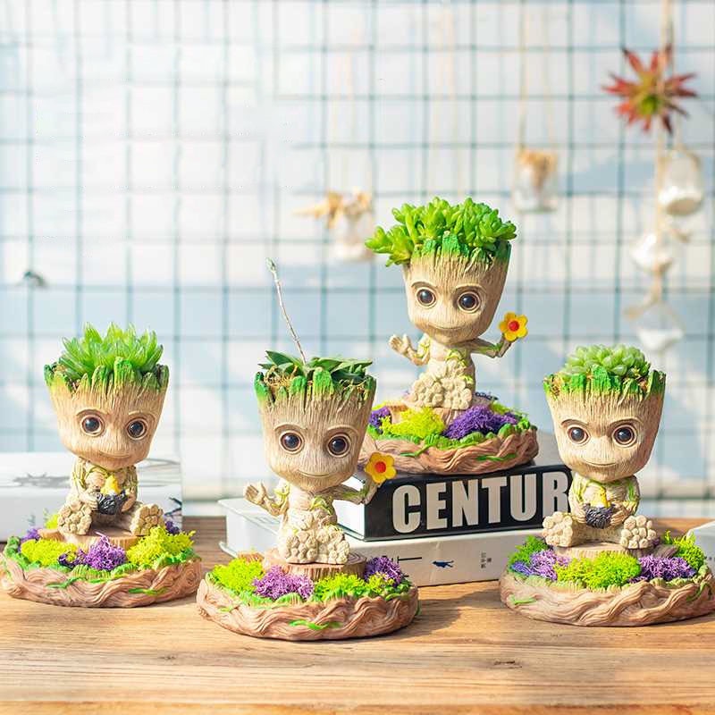 Baby Groot Flower Pots Indoor and Outdoor Decoration Succulent Planters ...