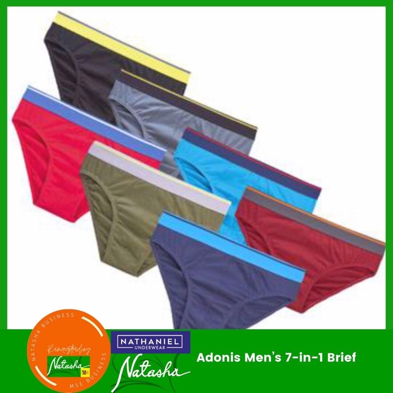 NATASHA BRIEF | ADONIS | MEN'S BRIEF 7-IN-1 PACK | Shopee Philippines