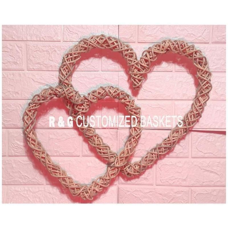 Rattan Heart Wreath - 13" & 15" - Native Rattan | Shopee Philippines