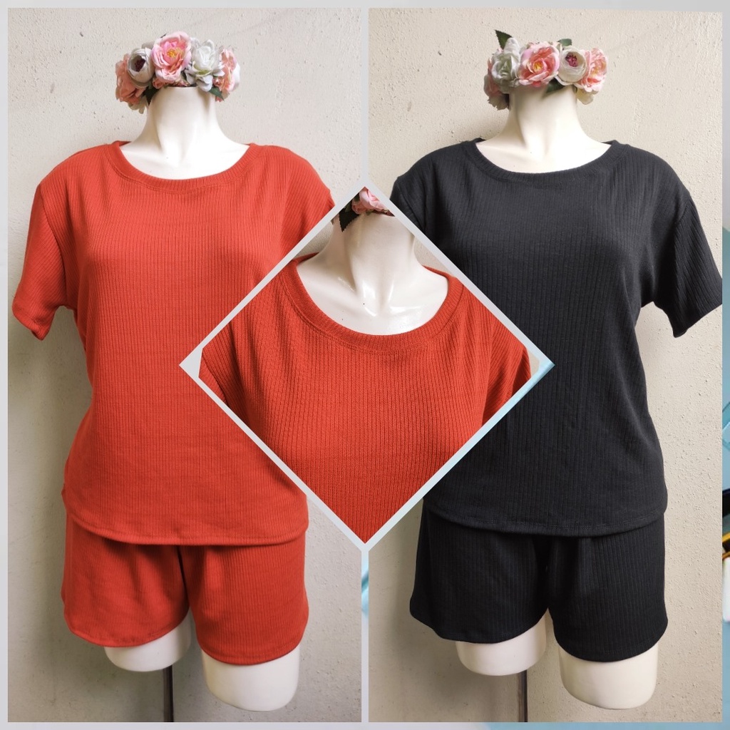 Terno Short Pambahay (Plain Color) | Shopee Philippines