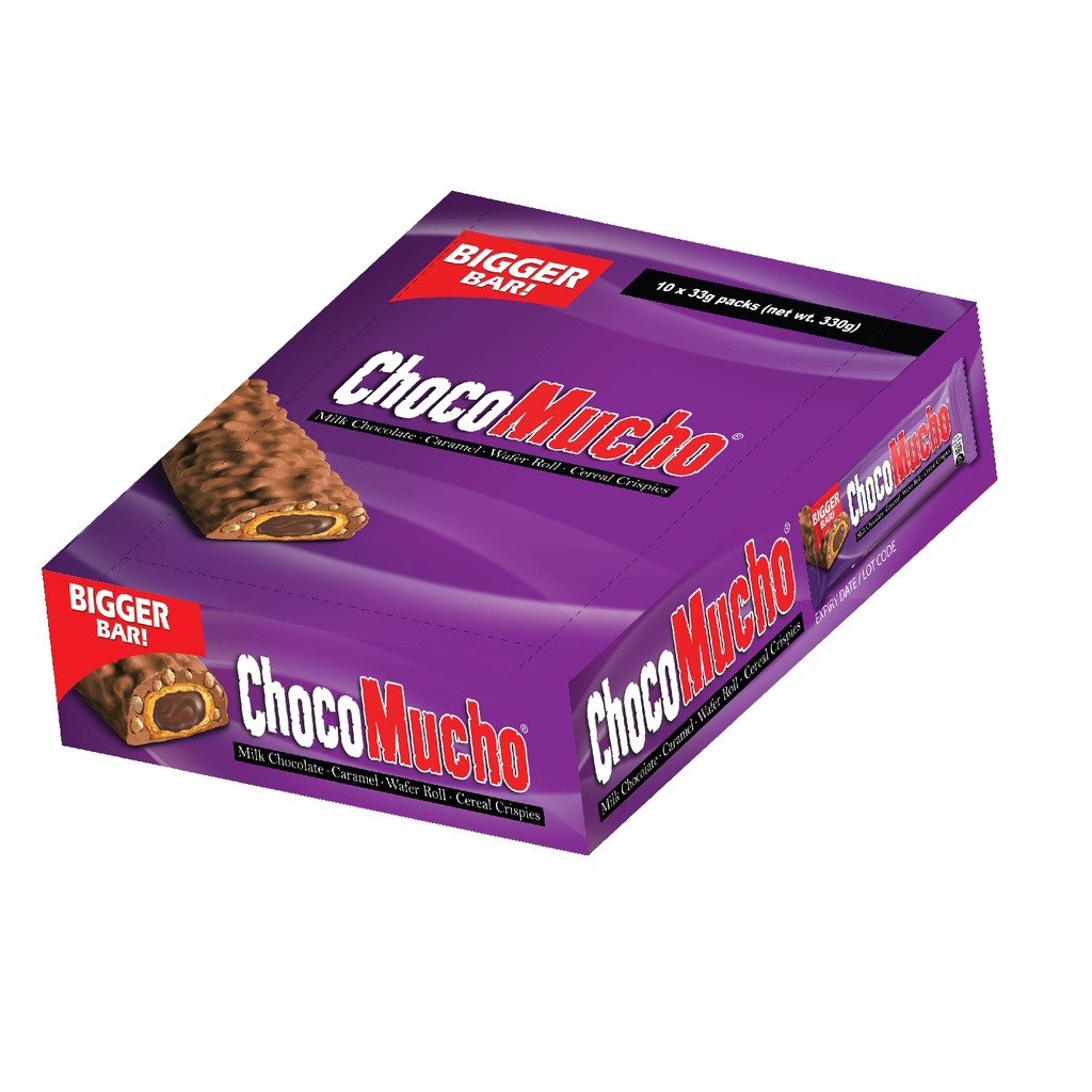 CHOCO MUCHO WAFER ROLL MILK CHOCOLATE (10s x 33g) | Shopee Philippines