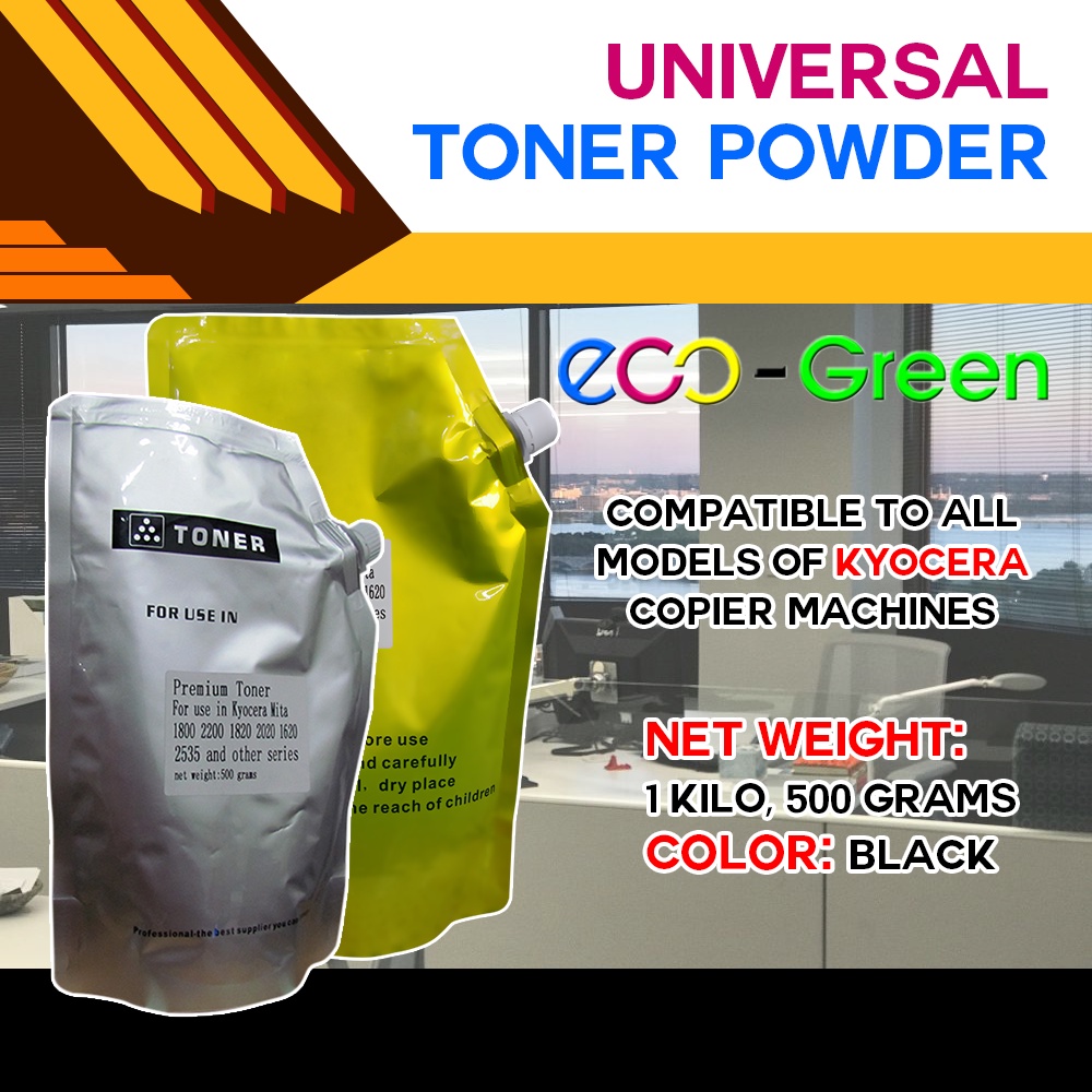Kyocera premium universal black toner powder 1kg / 500g | Shopee ...