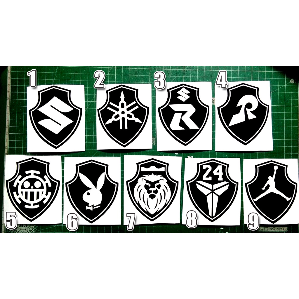 Emblem Design Cut-out Vinyl Sticker (Set 2) | Shopee Philippines