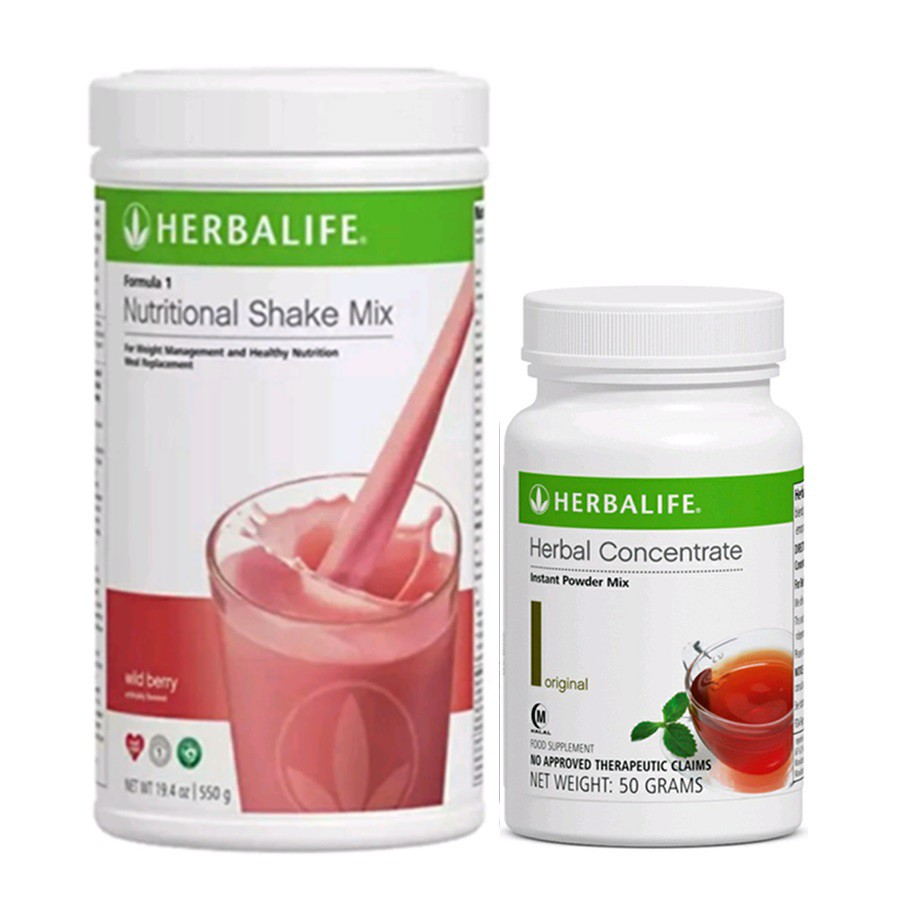HERBALIFE COMBO WILD BERRY SHAKE AND 51g TEA | Shopee Philippines