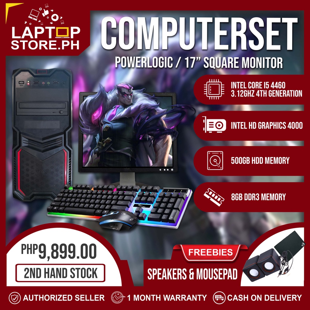 Computer Set Package Powerlogic Intel Core i5 4460 3.20Ghz 8gb 500gb 17 ...