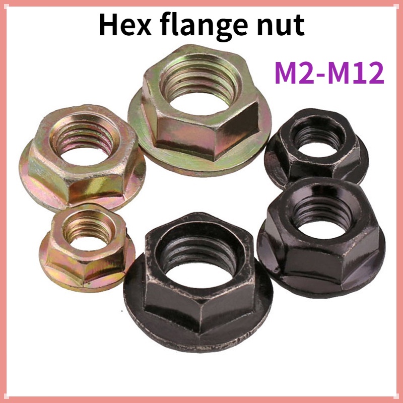 Hexagon Flange Nut Flower Tooth Anti-Slip M2M2.5M3M4M5M6M8M10M12M16 ...