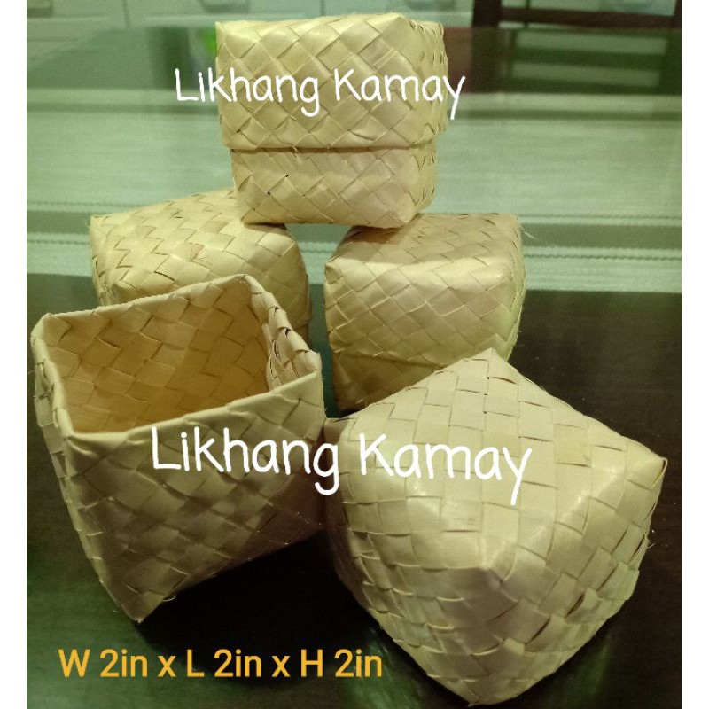 Likhang Kamay Native Buri Mini Box gift box packaging tampipi | Shopee ...