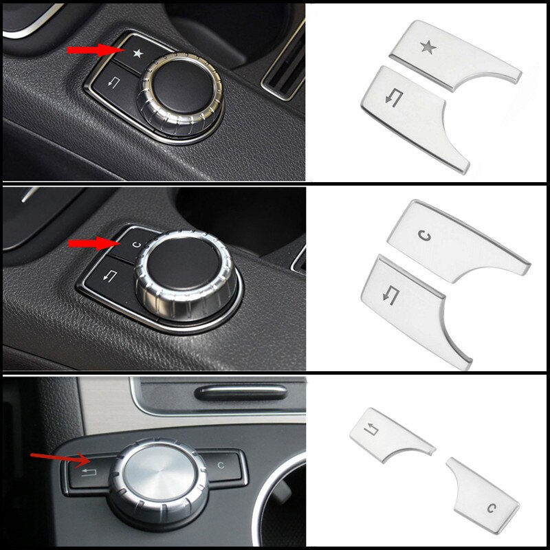 Console Multimedia Knob Switch Button Cover Sticker Trim Fit For ...