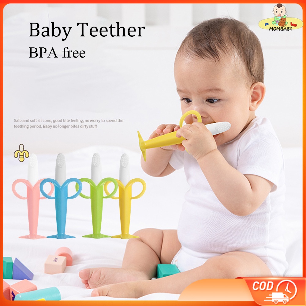 【COD】Mombaby teether for baby banana shape teether for toddler bpa free ...