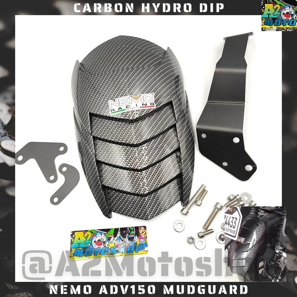 ADV 150 Mud Guard Rear Fender Hugger Carbon NEMO MHR | Shopee Philippines