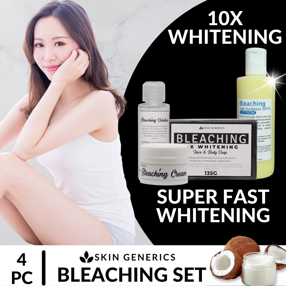 [ 10X Whitening Bleaching Set ] Skin Generics 4In1 Bleaching Set ...