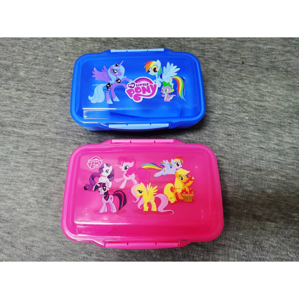 Kids Cartoon Cute Food Container Tupperware Little Pony Lunch Box Set ...