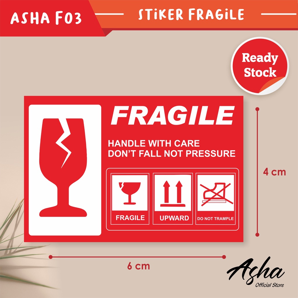 [10 PACK] FRAGILE STICKER BROKEN GLASS DON'T SLA F03 | Shopee Philippines