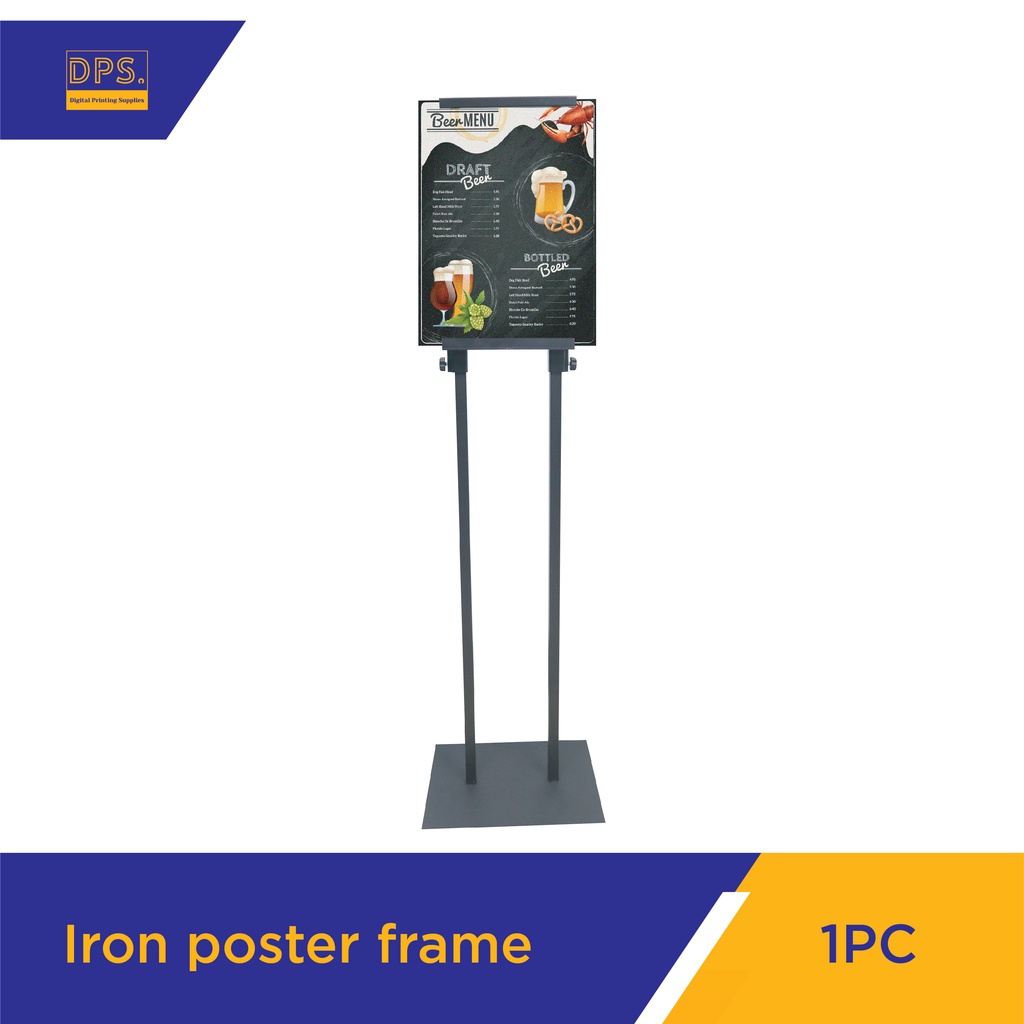 DPS Iron Poster Banner Frame 20cm x 203cm, Event Stand, Store Display ...