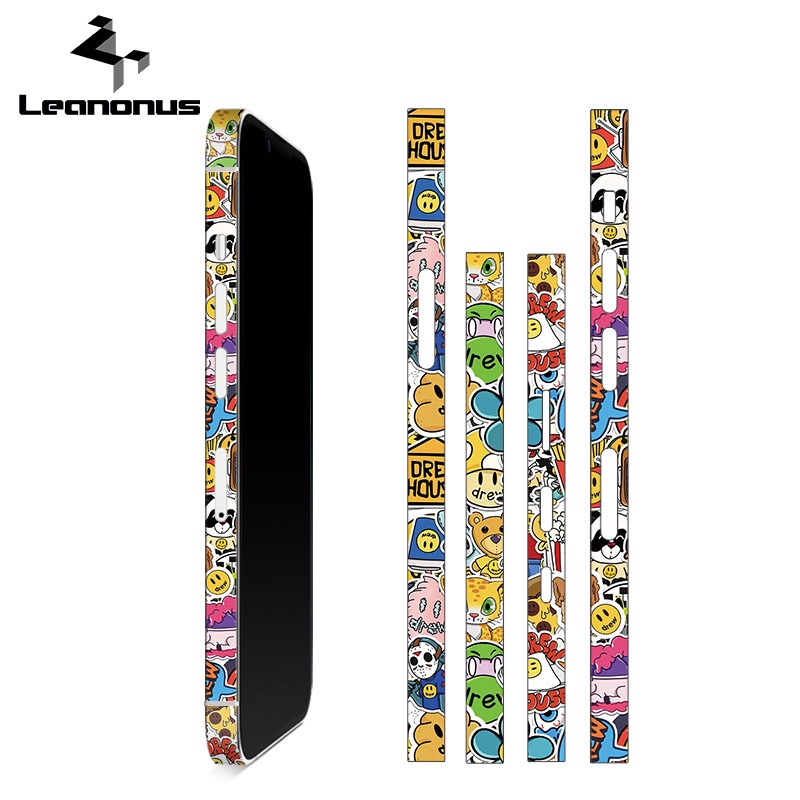Cartoon Side Skin Compatible for iPhone 14 13 15 16 Pro Max Decal Skin ...