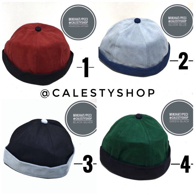 Cap Beanie Brimless cap Miki hat Mikihat High Quality (17Colors ...