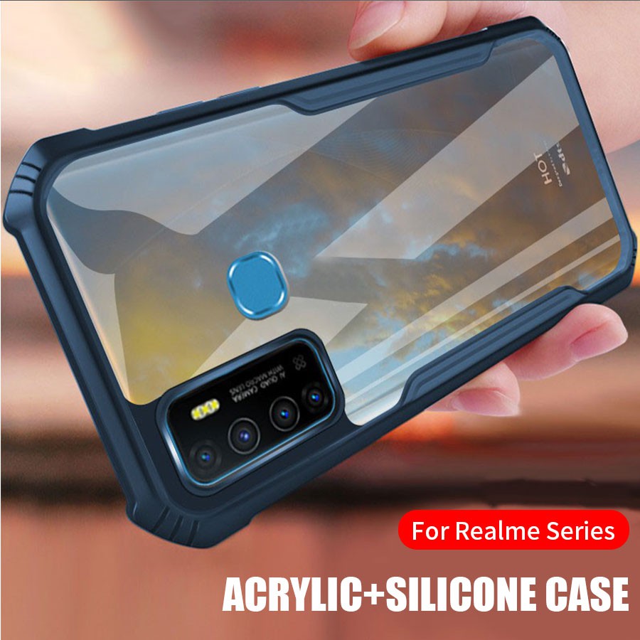 For Realme 11 10 Pro + 8i 9i 9 8 7 6 Pro Plus Acrylic Casing Soft ...