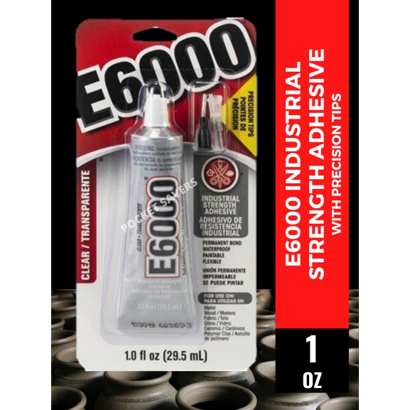 E6000 Industrial Strength Multipurpose Adhesive 1 oz. with Precision ...
