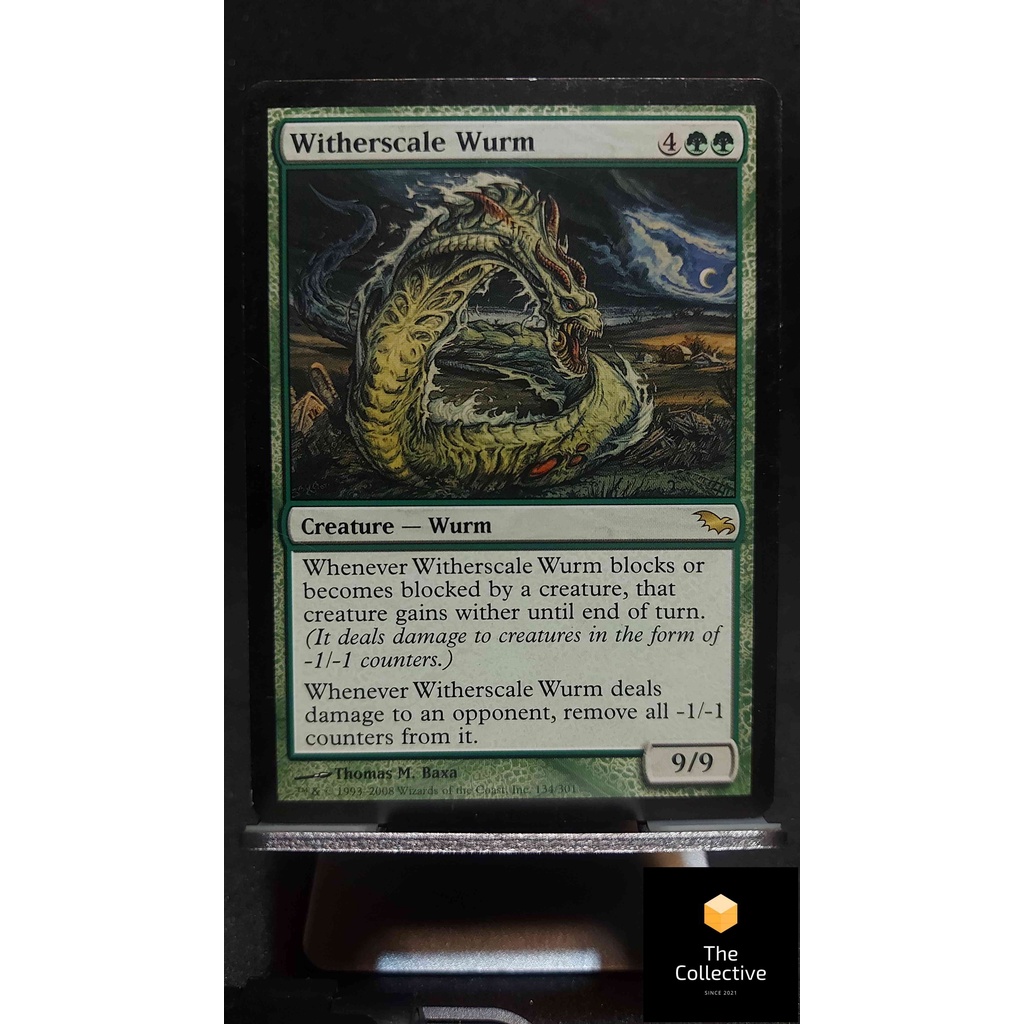 Magic the Gathering - MTG Card Game - Witherscale Wurm - SHM - PLD ...