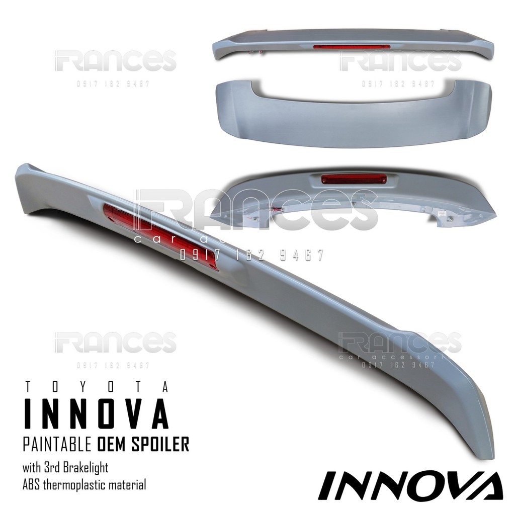 TOYOTA INNOVA J E G 2016-2026 OEM SPOILER THAILAND MADE ( NO PAINT ...