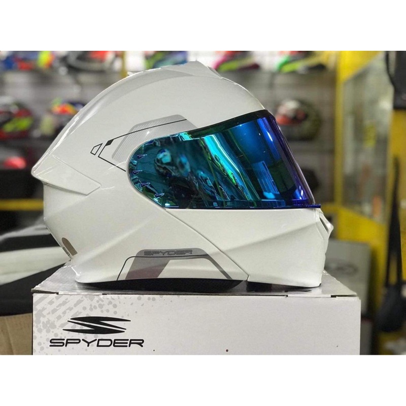 SPYDER Force Full Face Modular Helmet v2 (Free Extra Visor) | Shopee ...