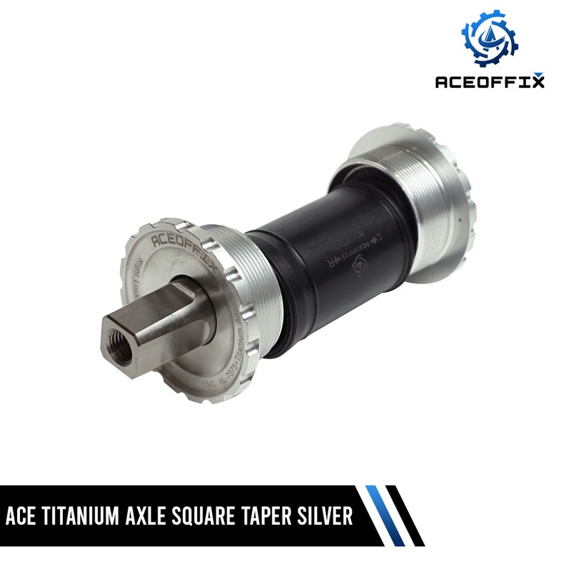 ACE TITANIUM AXLE SQUARE TAPER SILVER | Shopee Philippines