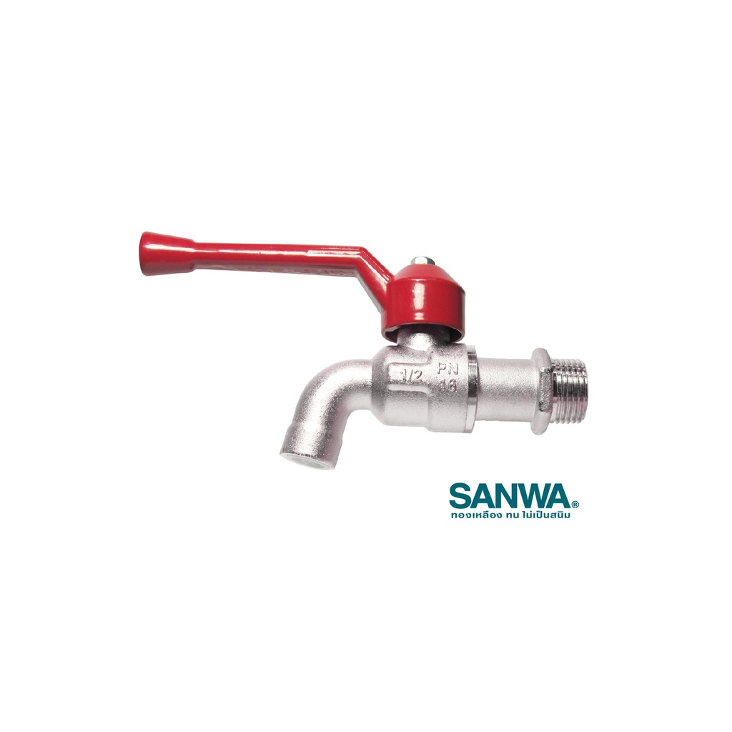 1 sanwa Faucet Red Handle Cheap Shipping Size 1/2 " 3/4" | Shopee ...