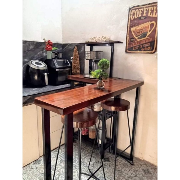 Customized Mahogany Long Bar Table | Shopee Philippines
