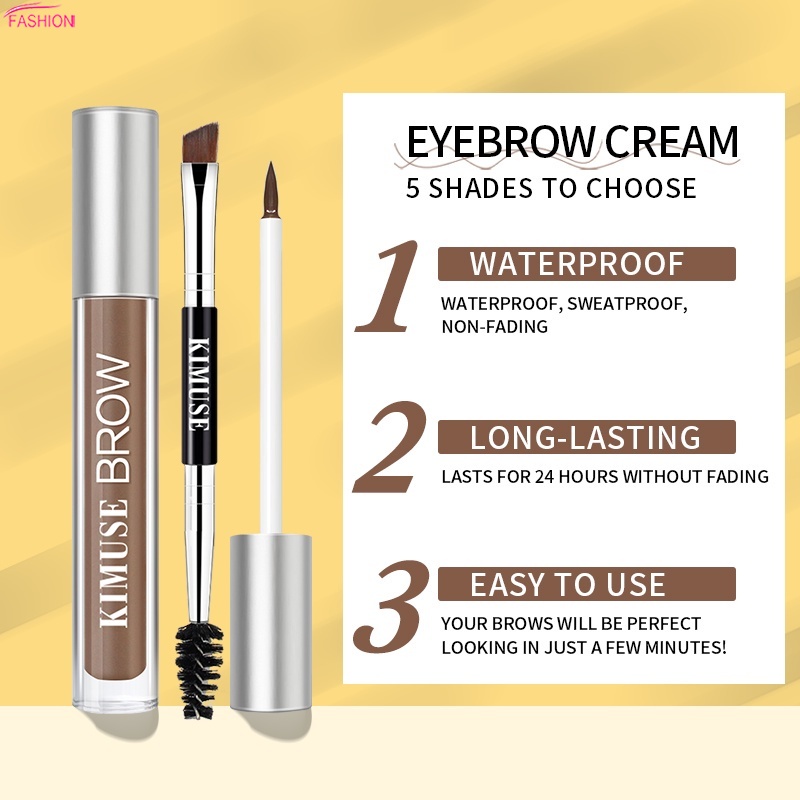 KIMUSE Eyebrow Gel Cream Waterproof Eyebrow Henna Tattoo Shade Eyebrow ...