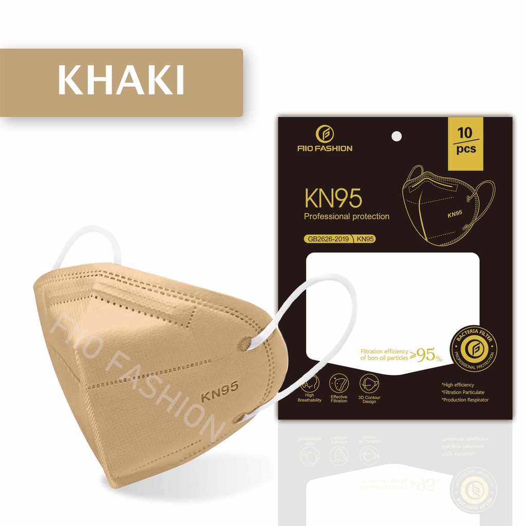 FIIO KN95 Mask Korean Version 10PCS Pack 5 Layer FaceMask Protective ...