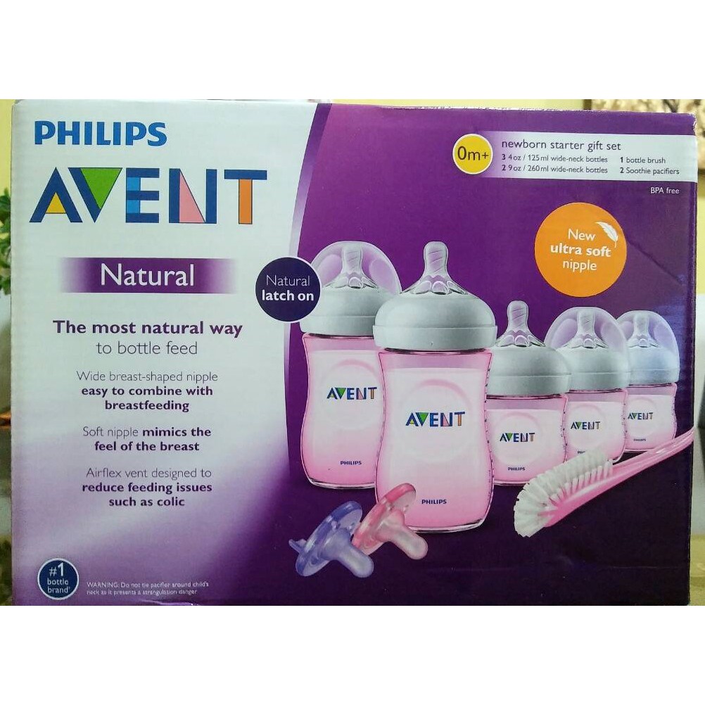 Avent Natural Newborn Starter Set, Pink | Shopee Philippines
