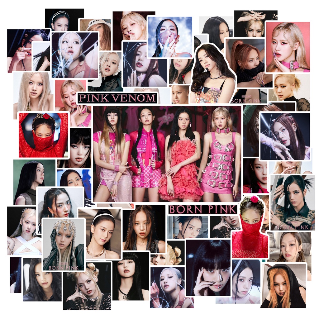 100pcs/set BLACKPINK Album Stickers LISA JENNIE Idol Sticker Collection ...