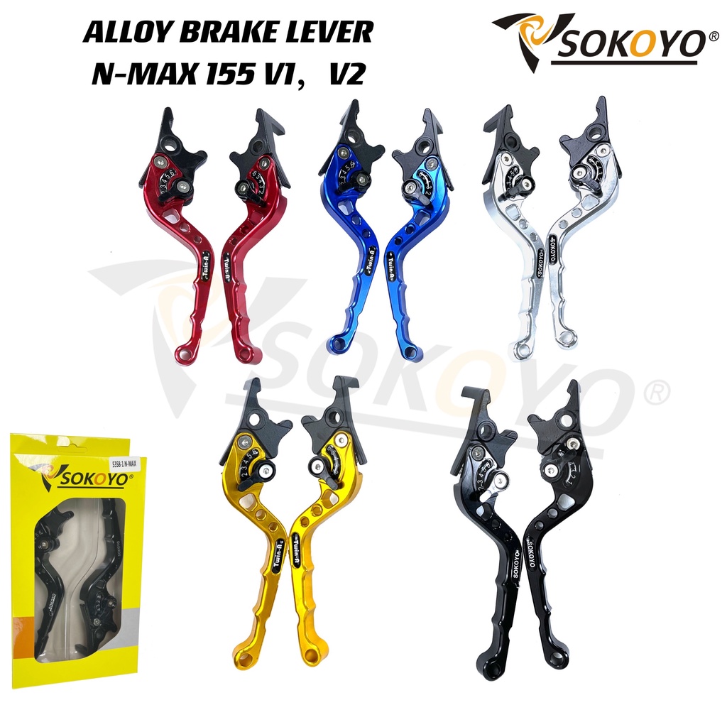1 Pair CNC Alloy Brake Lever For Yamaha Nmax v1 v2 Adjustable ...