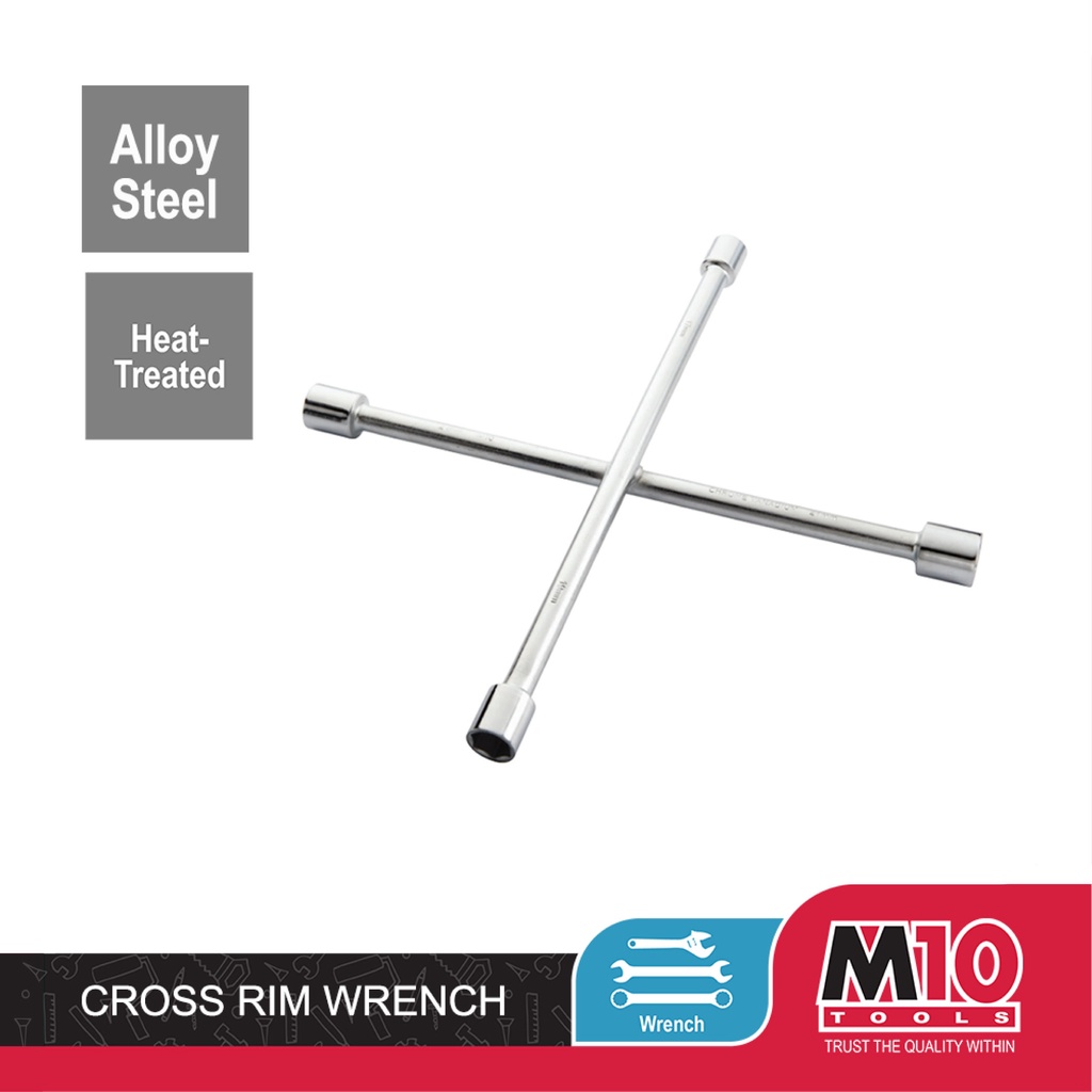 M10 Cross Rim Wrench (17 x 19 x 21 x 21mm) | Shopee Philippines