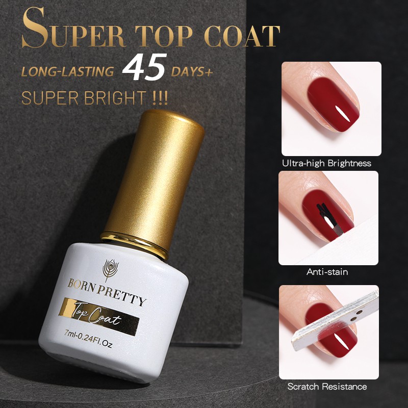 Super Top Coat Gel Polish Base Gel Manicure Matte Top Coat Semi ...